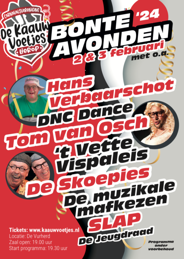 Zaterdag van Bonte Avond in Lierop uitverkocht! – Slaponline