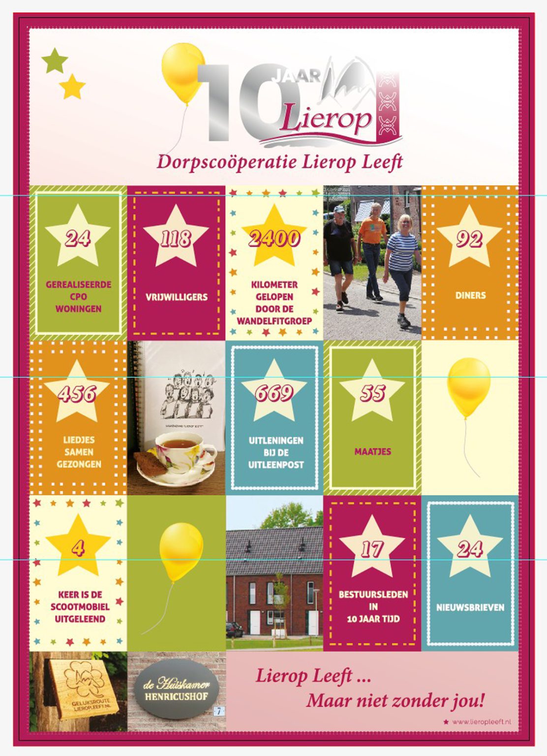 Jubileum poster 10 jaar Lierop Leeft – Slaponline